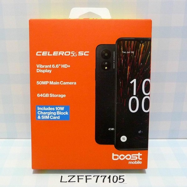 Celero 5G SC - Boost, 64GB, Black - LZFF77105 - Swappa