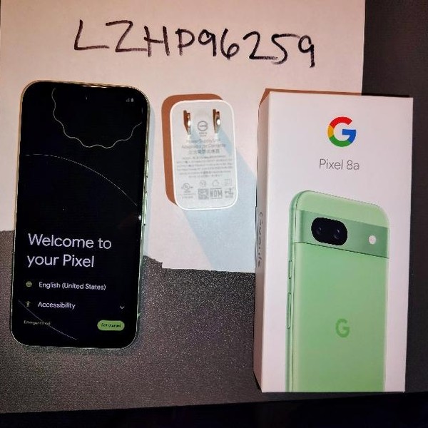 Google Pixel 8a - Unlocked, 128GB, Aloe, 8GB, GKV4X, Sub-6 5G ...