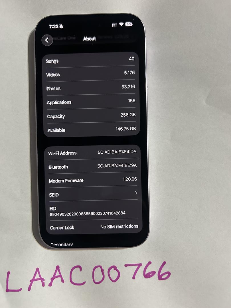 Apple iPhone 17 - Spectrum, Lavender, 256GB, A3258 - LAAC00766 - Swappa