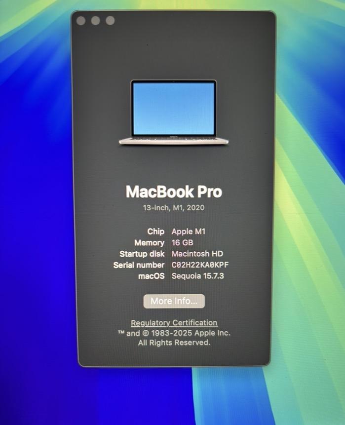 MacBook Pro 2020 - 13" - Apple M1, Gray, 1TB, 16GB - LAAM14617 - Swappa