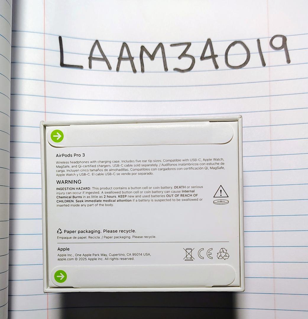 Apple AirPods Pro 3 - LAAM34019 - Swappa