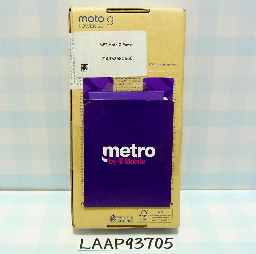 Moto G Power 5G 2024 - Metro by T-Mobile, Black, 128GB, 8GB - LAAP93705 ...