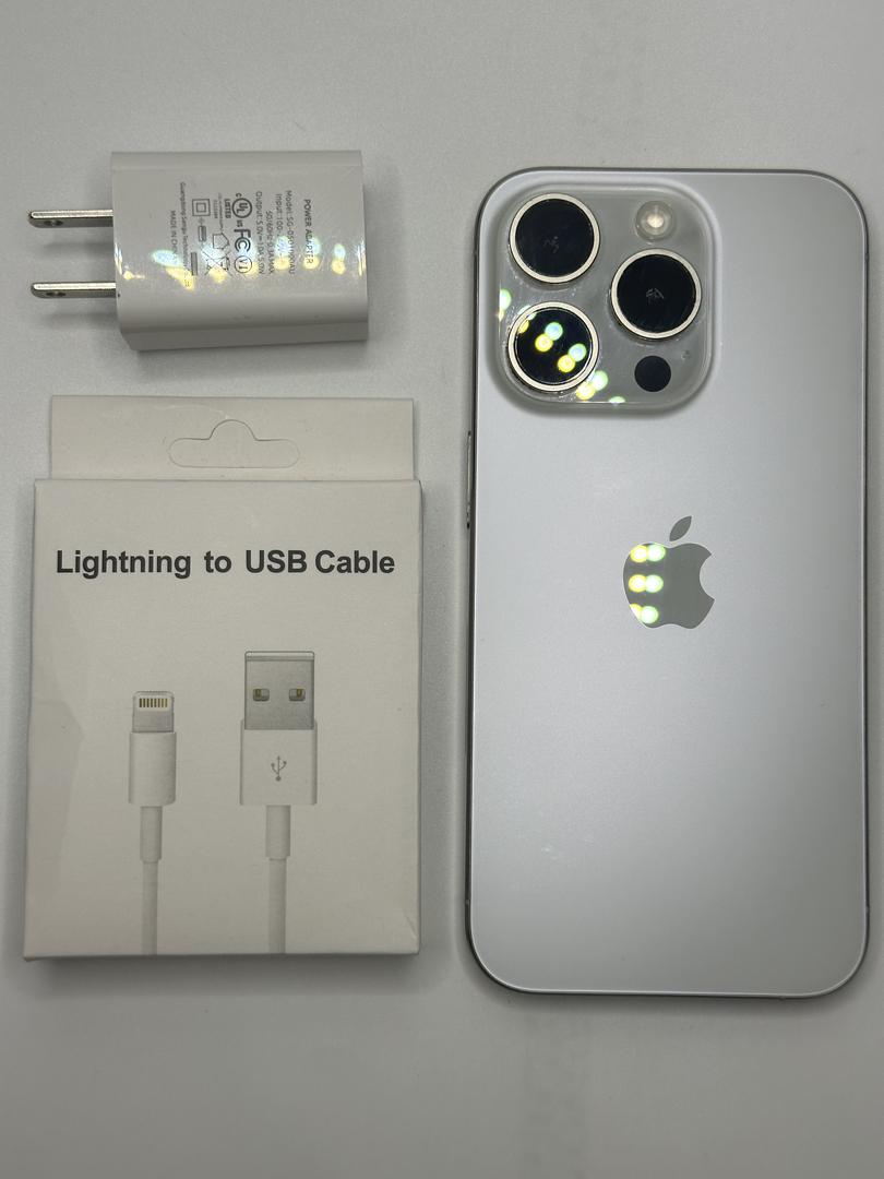 Apple iPhone 15 Pro - Unlocked, 128GB, White, A2848 - LABX36130 - Swappa