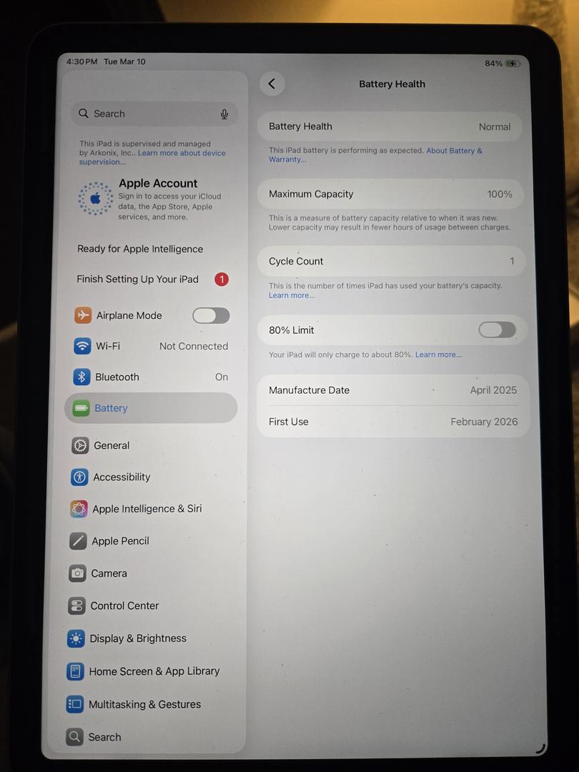 Apple iPad Air 11" (M3) 2025 - Wi-Fi, 128GB, Gray, A3266 - LACQ02467 ...