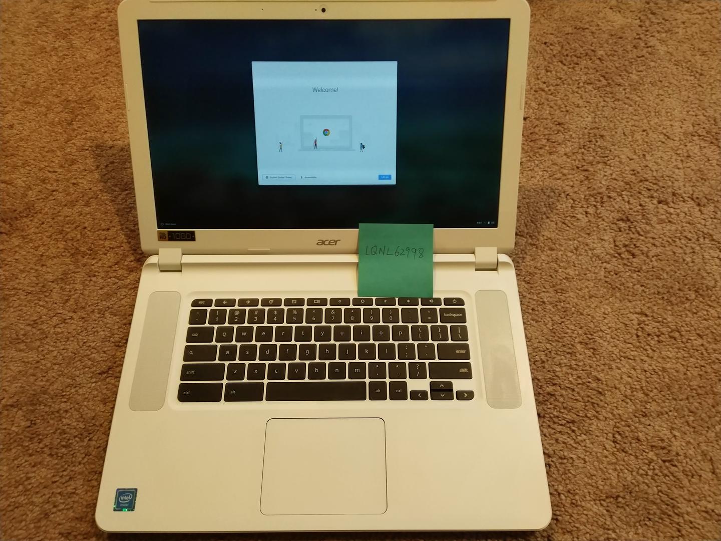 Acer Chromebook 15 - Celeron, White, 16GB, 4GB, 15 - LQNL62998 - Swappa