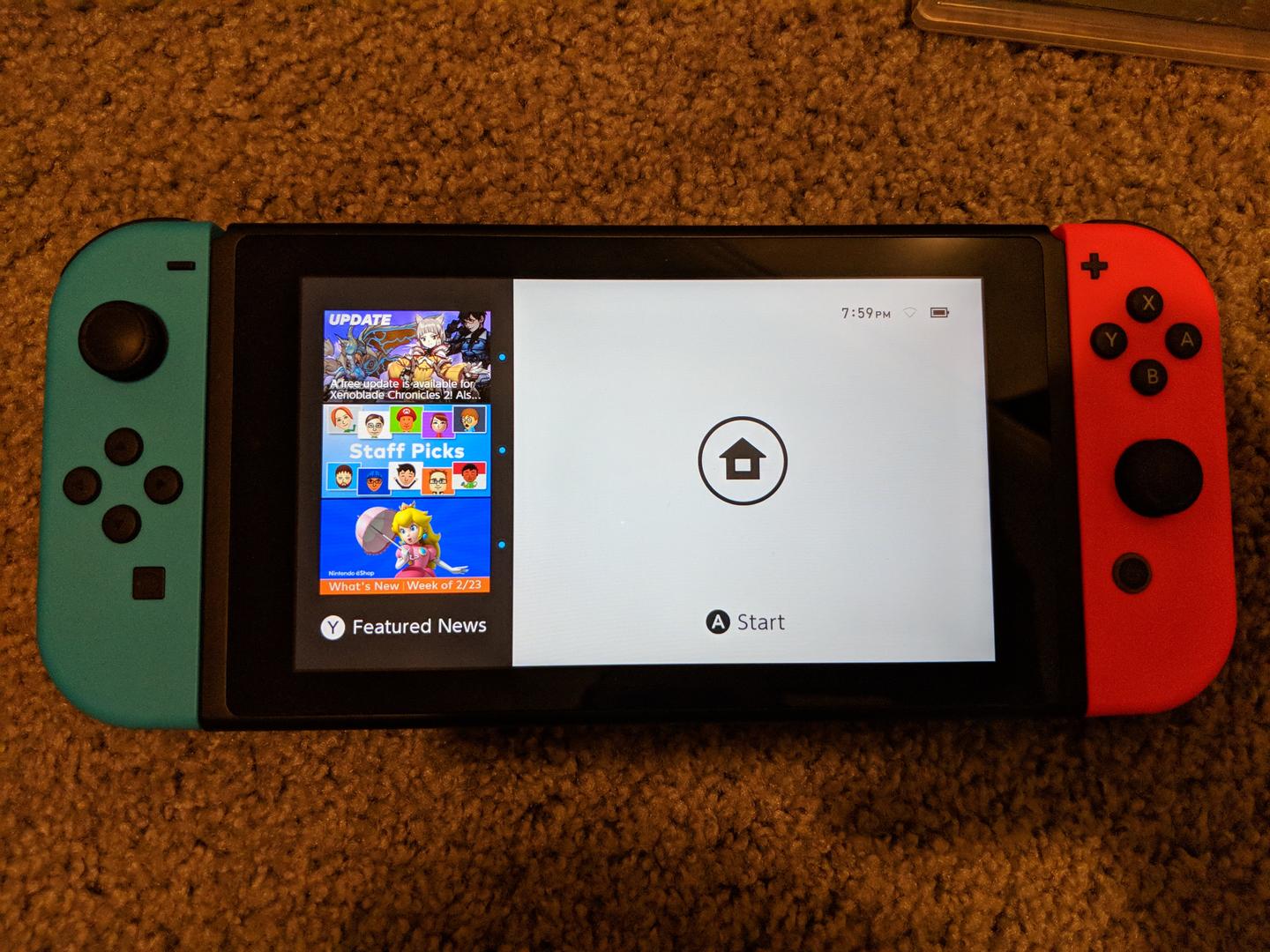 Nintendo Switch - Red & Blue, 32GB - LRCJ79087 - Swappa