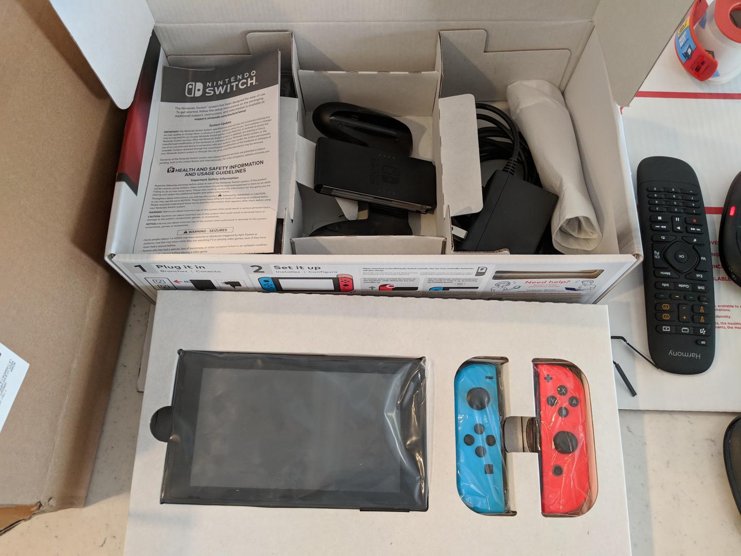 Nintendo Switch - Red & Blue, 32GB - LRCJ79087 - Swappa