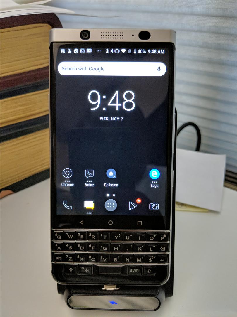 Blackberry Keyone - Unlocked, Silver, 32GB, 3GB, BBB100-1, Limited ...