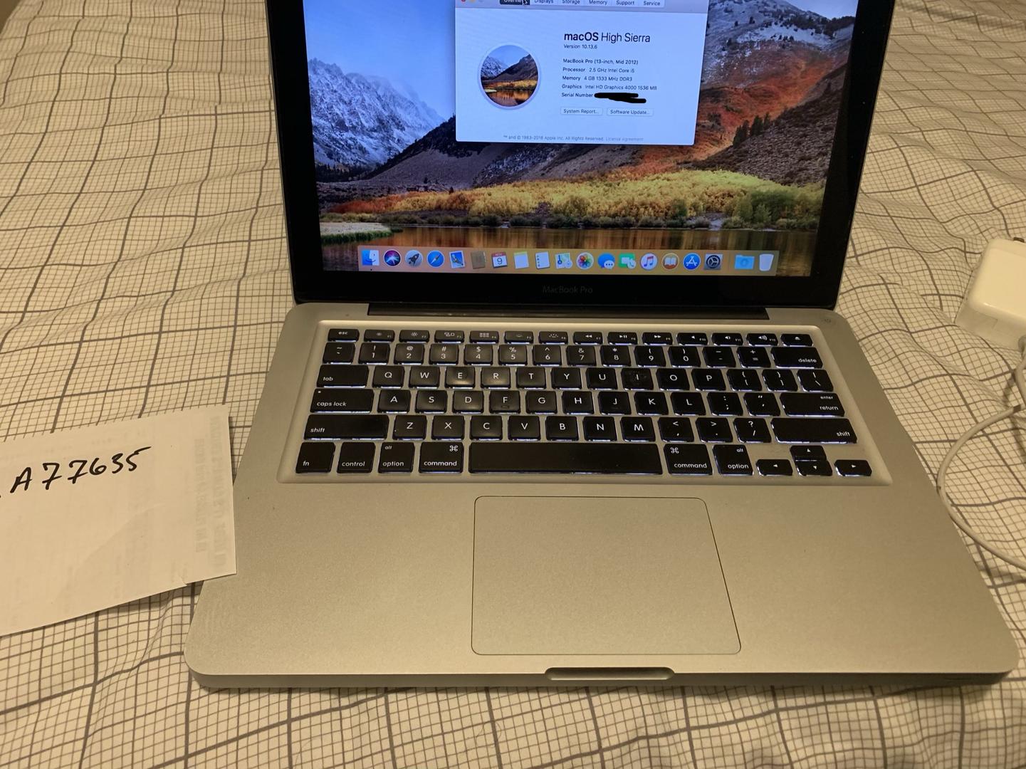 MacBook Pro 2012 (Unibody) - 13" - Silver, 512GB, 4GB - LRMA77635 - Swappa