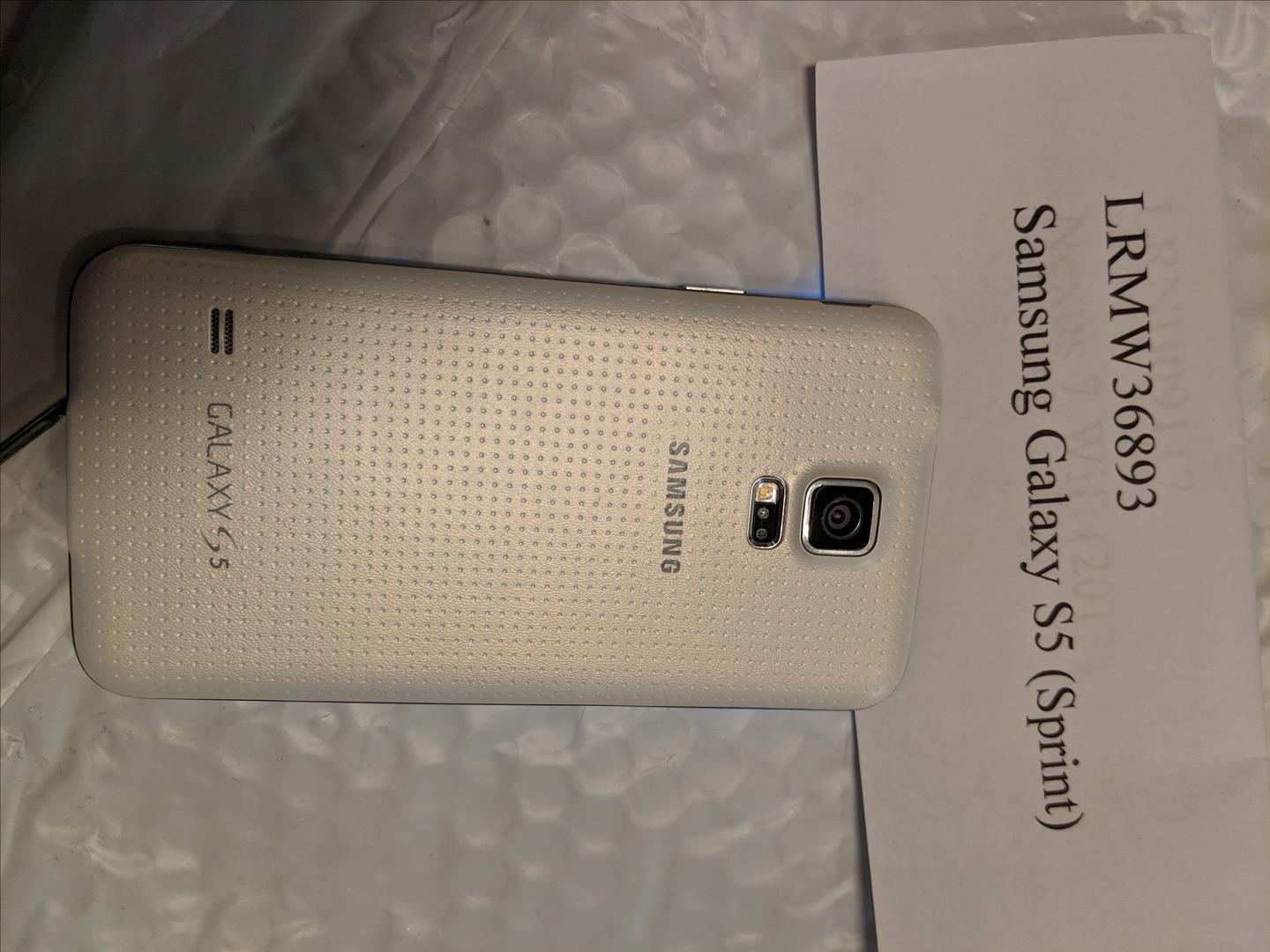 Samsung Galaxy S5 - Sprint, White, 16GB, SM-G900P - LRMW36893 - Swappa