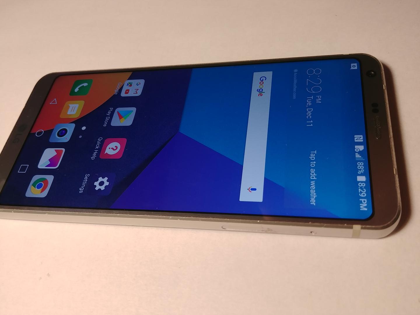 LG G6 - Unlocked, Silver, 32GB, 4GB, US997 - LRNH53838 - Swappa