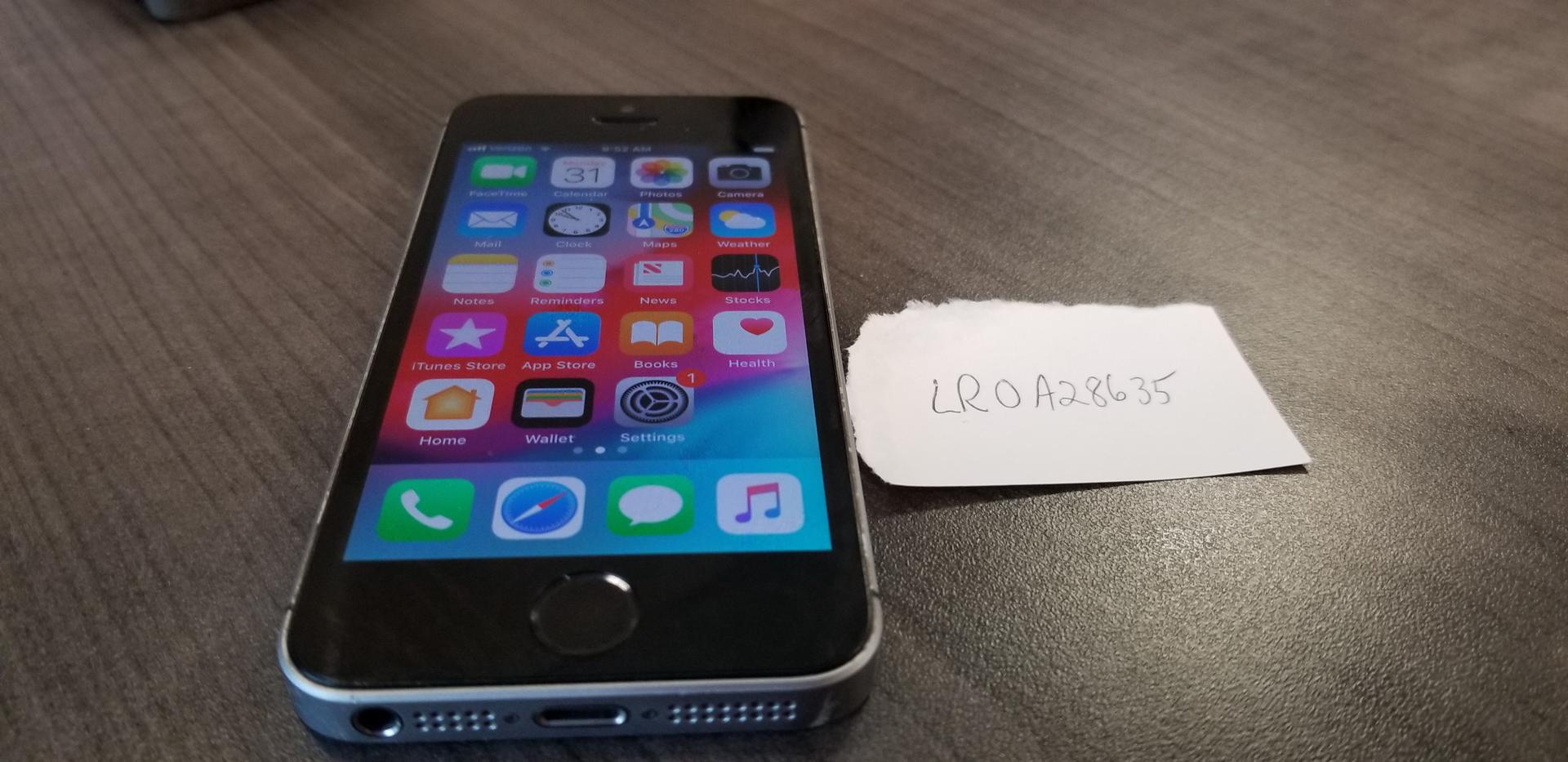 Apple iPhone SE 1st Gen 2016 - Verizon, Grey, 64GB, A1662 - LROA28635 ...