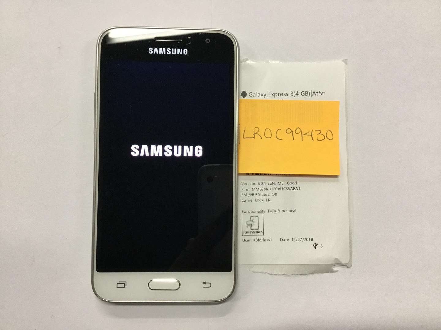 Samsung Galaxy Express 3 - AT&T, White, 8GB, 1GB, J120A - LROC99430 ...