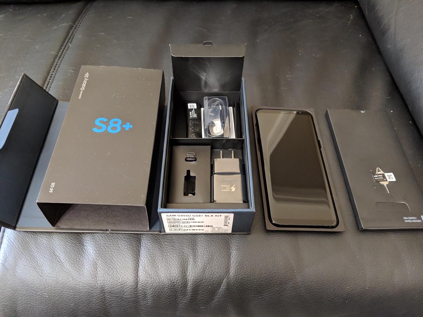 Samsung Galaxy S8 Plus - T-Mobile, Black, 64GB, 4GB, SM-G955U ...