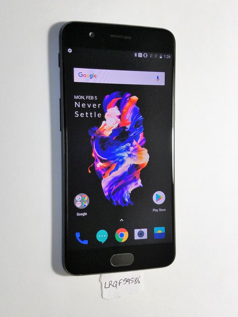 OnePlus 5 - Unlocked, Black, 128GB, 8GB, A5000 - LRQF59586 - Swappa