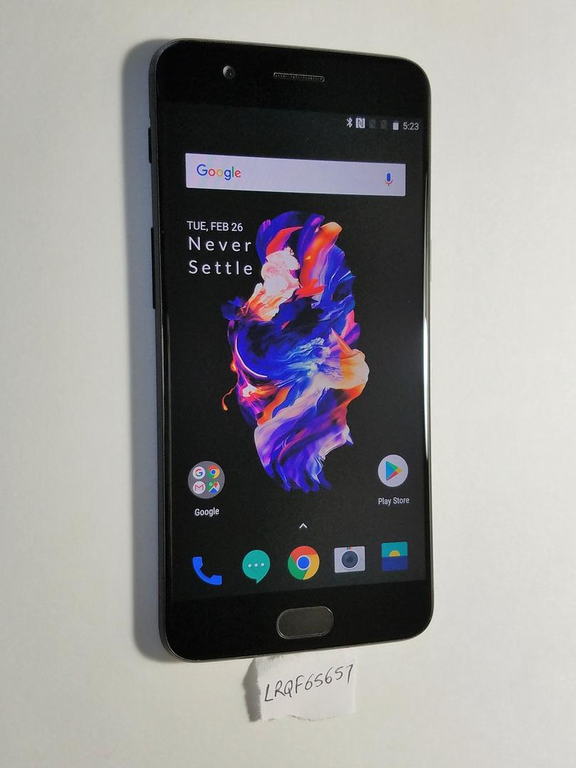 OnePlus 5 - Unlocked, Black, 128GB, 8GB, A5000 - LRQF65657 - Swappa