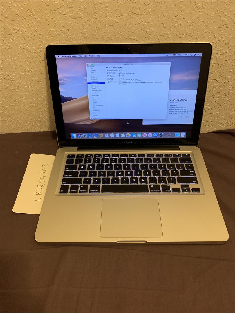 MacBook Pro 2012 (Unibody) - 13" - Silver, 512GB, 4GB - LRRR04403 - Swappa