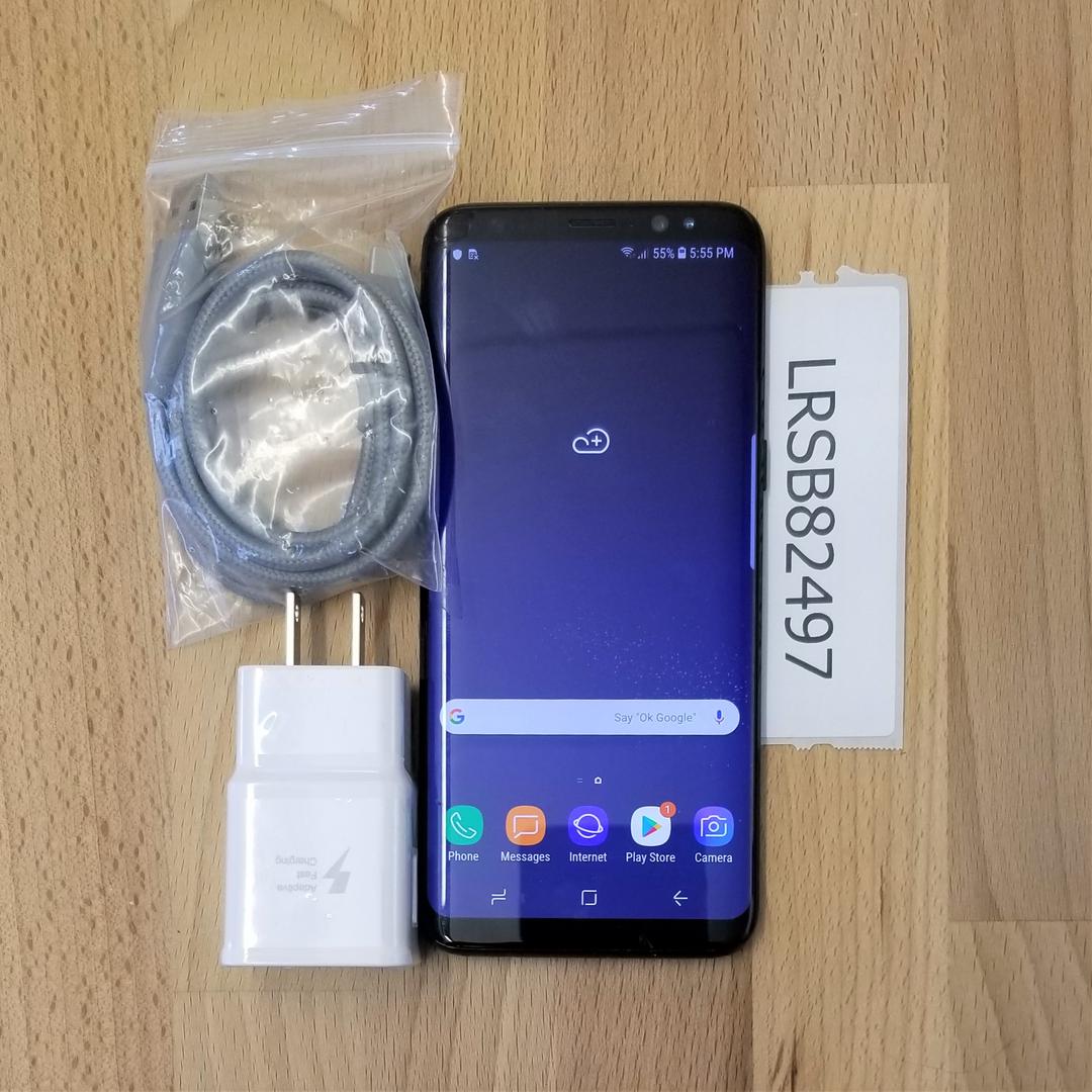 Samsung Galaxy S8 - Unlocked, Black, 64GB, 4GB, SM-G950U1 - LRSB82497 ...