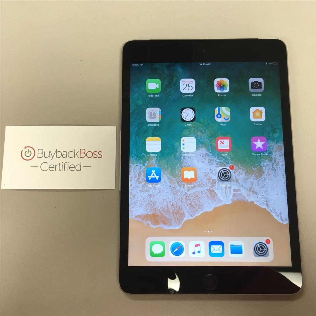 Apple iPad Mini 3 - Unlocked, Gray, 16GB, A1600 - LRSL33946 - Swappa