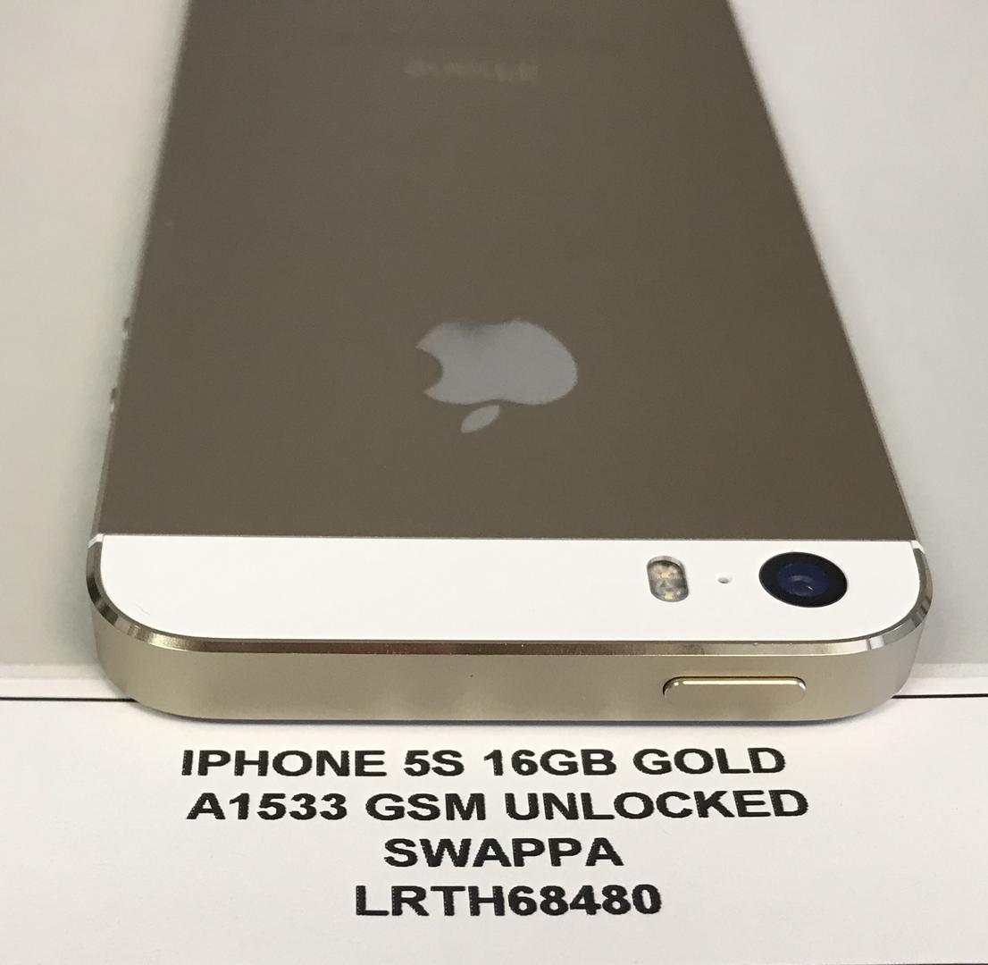 Apple iPhone 5S - Unlocked, Gold, 16GB, A1533, GSM - LRTH68480 - Swappa