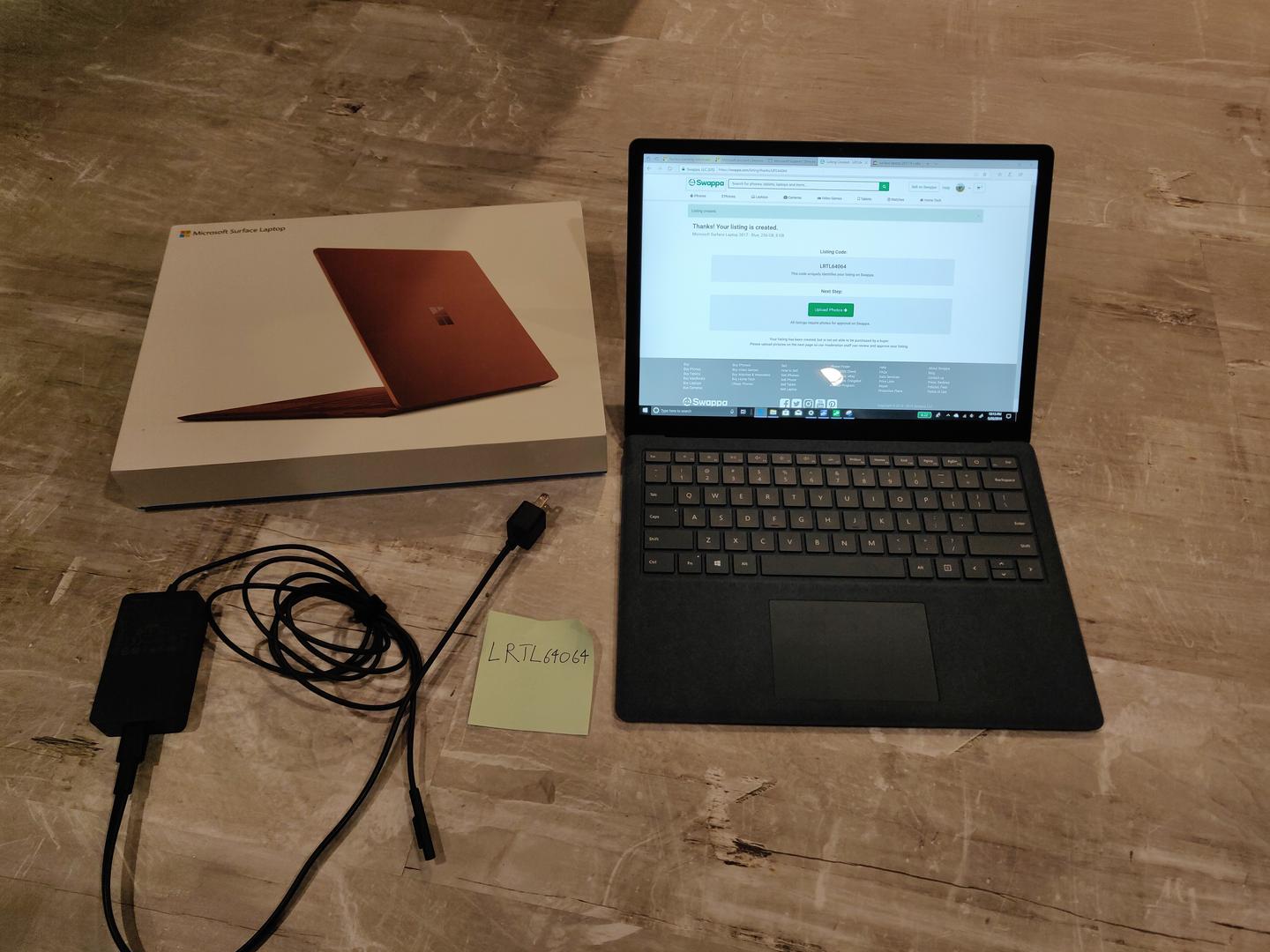 Microsoft Surface Laptop - Blue, 256GB, 8GB - LRTL64064 - Swappa