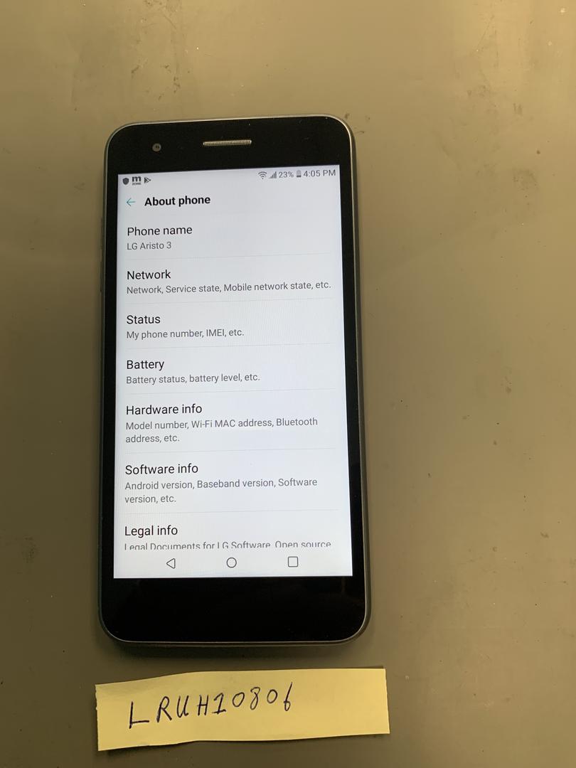 LG Aristo 3 - Metro by T-Mobile, Gray, 16GB, 2GB - LRUH10806 - Swappa