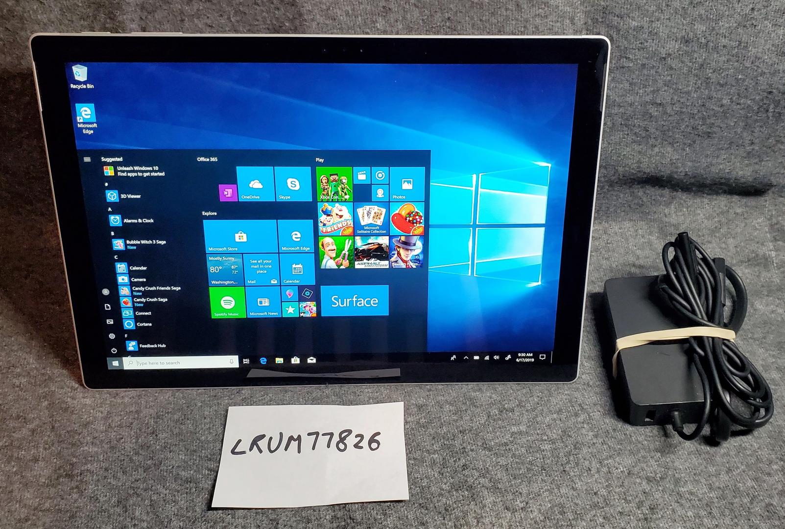 Microsoft Surface Pro 5 (2017) - Wi-Fi, Silver, 256GB, 8GB - LRUM77826 ...