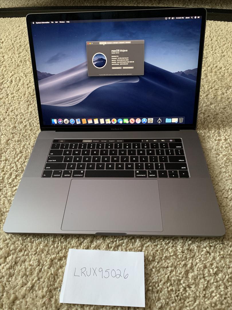 MacBook Pro 2019 - 15" - I9, Gray, 512GB, 16GB - LRUX95026 - Swappa