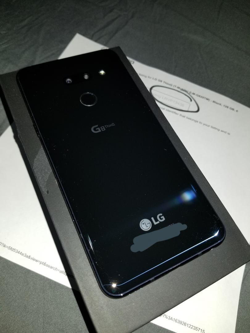 LG G8 ThinQ - T-Mobile, Black, 128GB, 6GB, LM-G820TM - LRVP13436 - Swappa