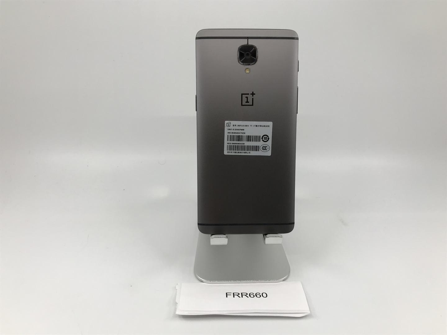 OnePlus 3T - Unlocked Non-US, Gray, 64GB, 6GB, A3010 - LRVV79762 - Swappa