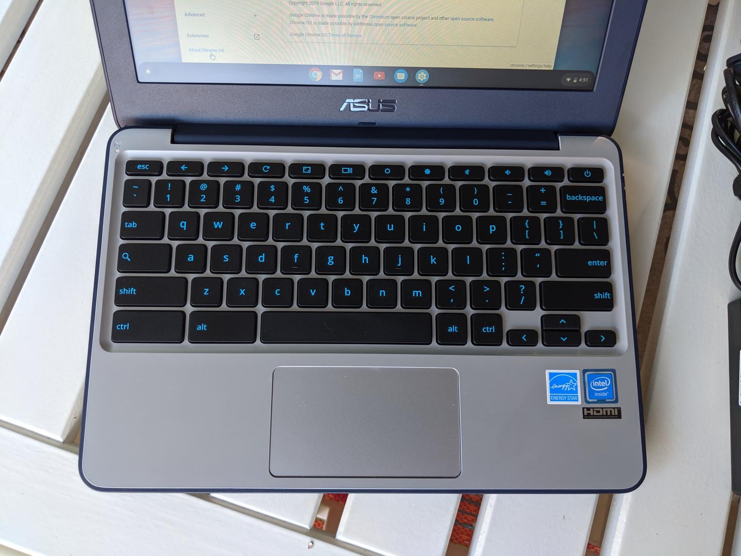Asus Chromebook C202S - Navy Blue, 16GB, 4GB - LRYP52521 - Swappa