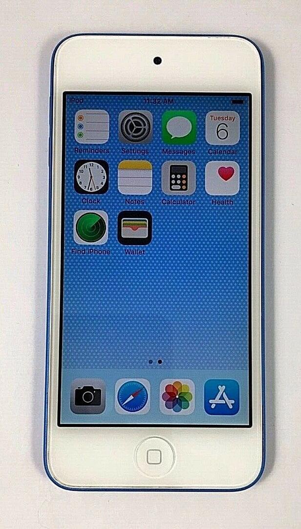 Apple iPod Touch 6th Gen - Wi-Fi, Blue, 128GB - LRYV69544 - Swappa