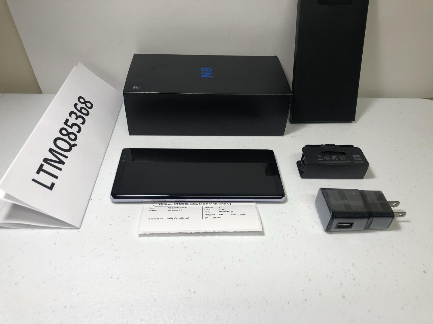 Samsung Galaxy Note 8 - Verizon, Gray, 64GB, SM-N950U - LTMQ85368 - Swappa