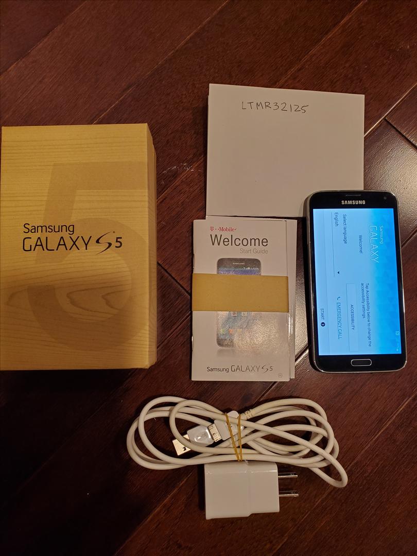 Samsung Galaxy S5 - T-Mobile, Black, 16GB, SM-G900T - LTMR32125 - Swappa