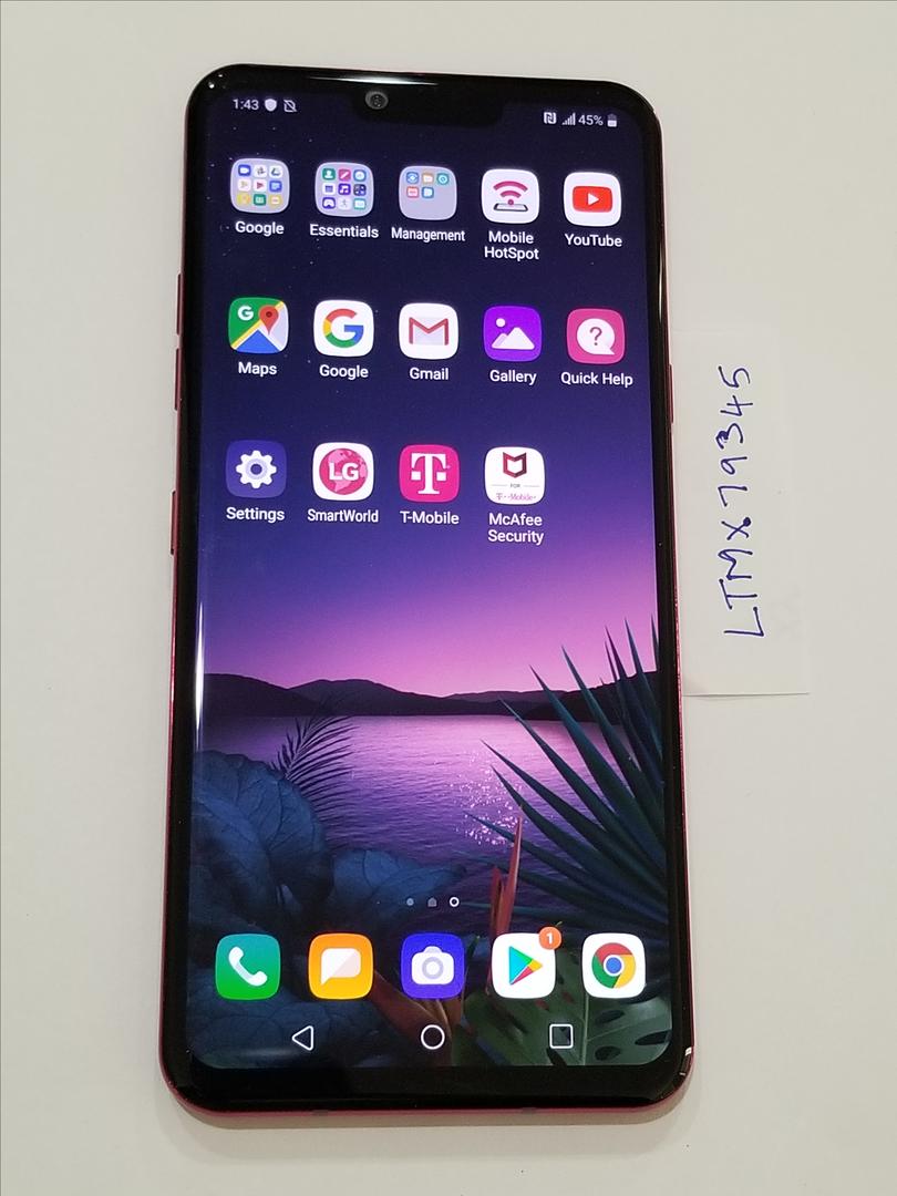 LG G8 ThinQ - T-Mobile, Red, 128GB, 6GB, LM-G820TM - LTMX79345 - Swappa