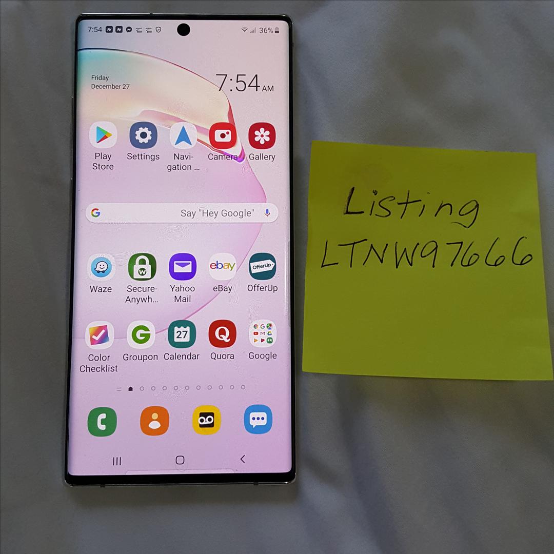 Samsung Galaxy Note 10 Plus - Sprint, White, 256GB, 12GB, SM-N975U ...