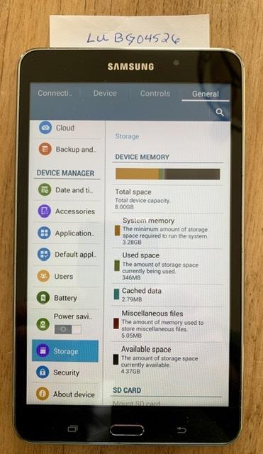 Samsung Galaxy Tab 4 - Wi-Fi, Black, 8GB, SM-T230NU, 7" Nook Edition ...