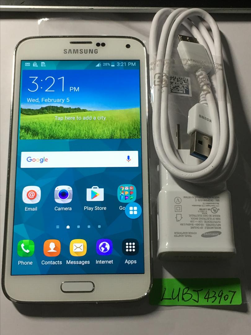 Samsung Galaxy S5 - Sprint, White, 16GB, SM-G900P - LUBJ43907 - Swappa