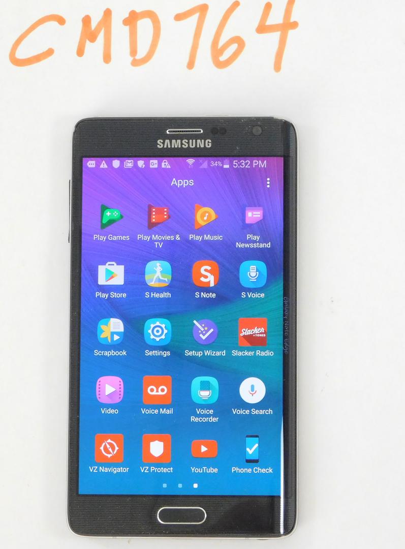 Samsung Galaxy Note Edge - Verizon, Black, 32GB, SM-N915V - LUEW39498 ...