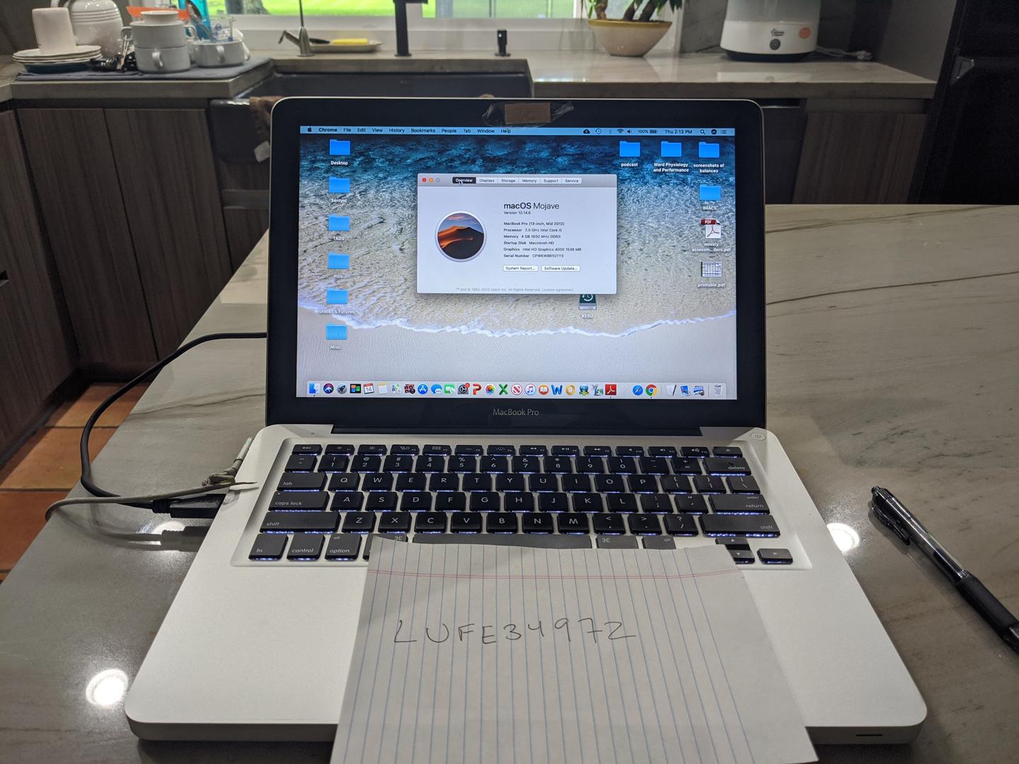 MacBook Pro 2012 (Unibody) - 13" - Silver, 512GB, 4GB - LUFE34972 - Swappa