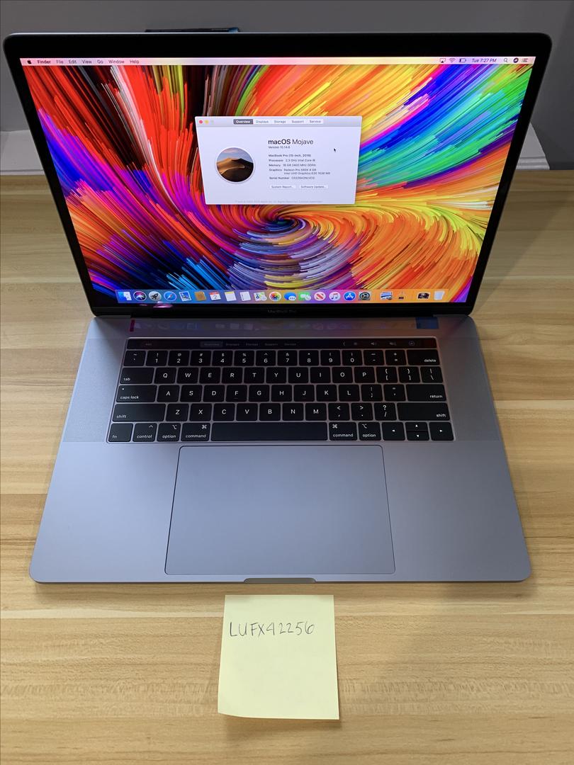 MacBook Pro 2019 - 15" - I9, Gray, 512GB, 16GB - LUFX42256 - Swappa