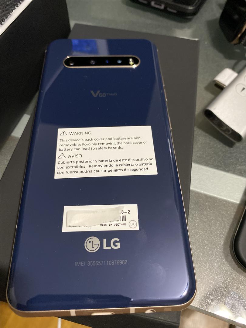 LG V60 ThinQ 5G - T-Mobile, Blue, 128GB, 8GB - LUHH65033 - Swappa