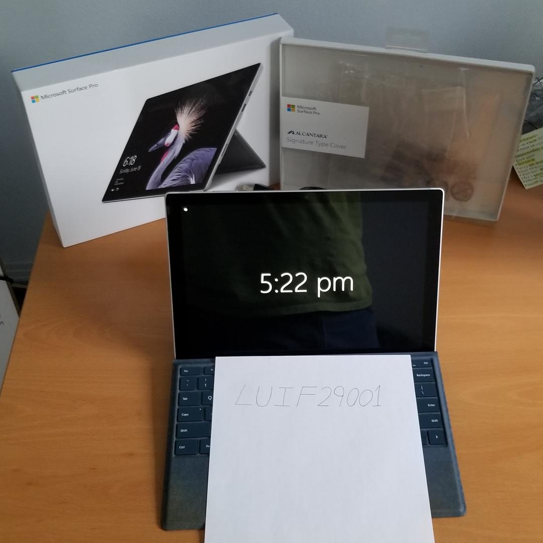 Microsoft Surface Pro 5 (2017) - Wi-Fi, Blue, 256GB, 8GB - LUIF29001 ...