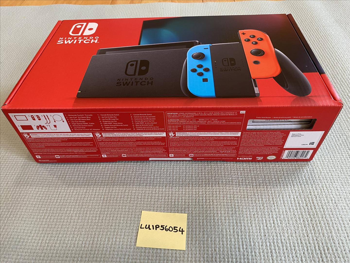 Nintendo Switch - Red & Blue, 32GB - LUIP56054 - Swappa