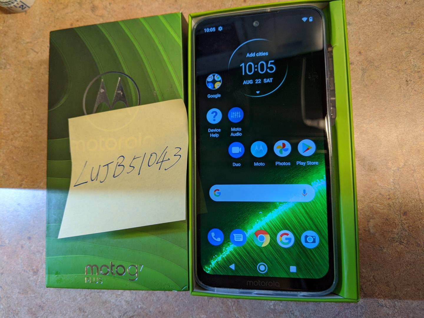 Moto G7 Plus - Unlocked, Navy Blue, 64GB, 4GB - LUJB51043 - Swappa