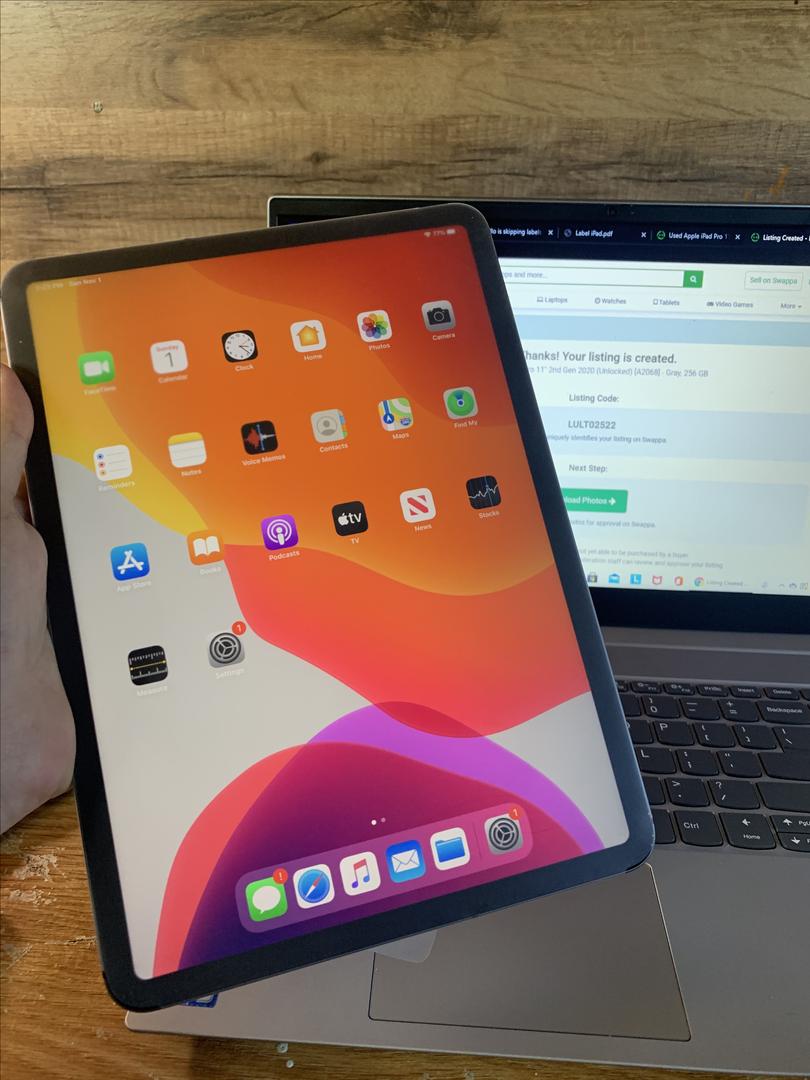 Apple iPad Pro 11" 2nd Gen 2020 - Unlocked, Gray, 256GB, A2068 ...