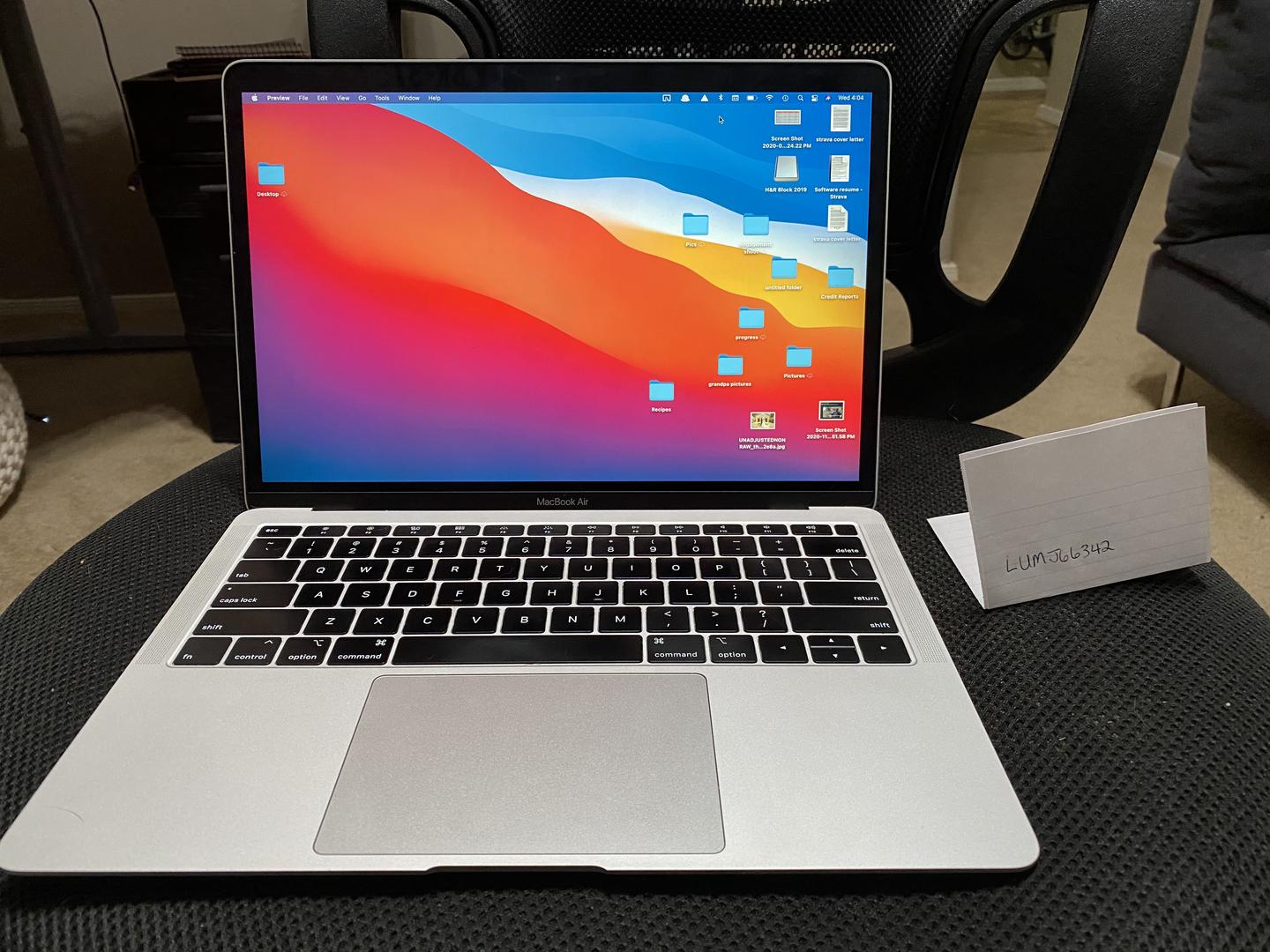 MacBook Air 2019 - 13" - I5, Silver, 128GB, 16GB - LUMJ66342 - Swappa