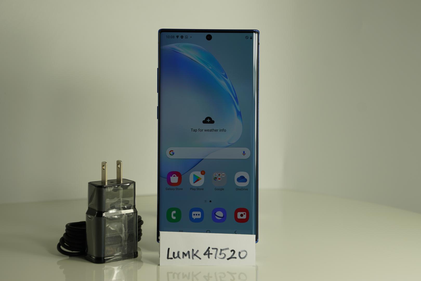 Samsung Galaxy Note 10 Plus - Unlocked, Blue, 256GB, 12GB, SM-N975U1 ...