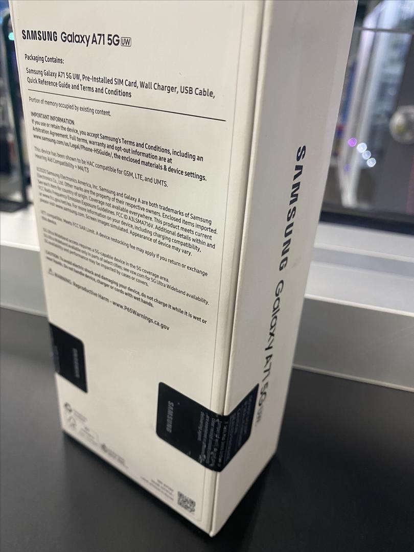 Samsung Galaxy A71 5G - Verizon, Black, 128GB, 8GB, SM-A716V, 5G UW ...