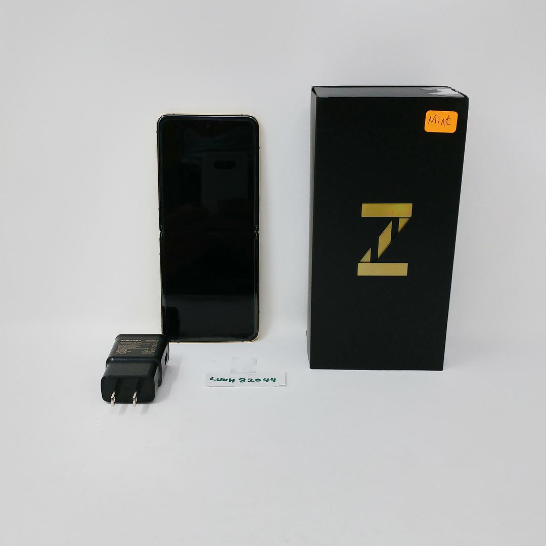 Samsung Galaxy Z Flip - Unlocked Non-US, Gold, 256GB, 8GB, SM-F700F/DS ...